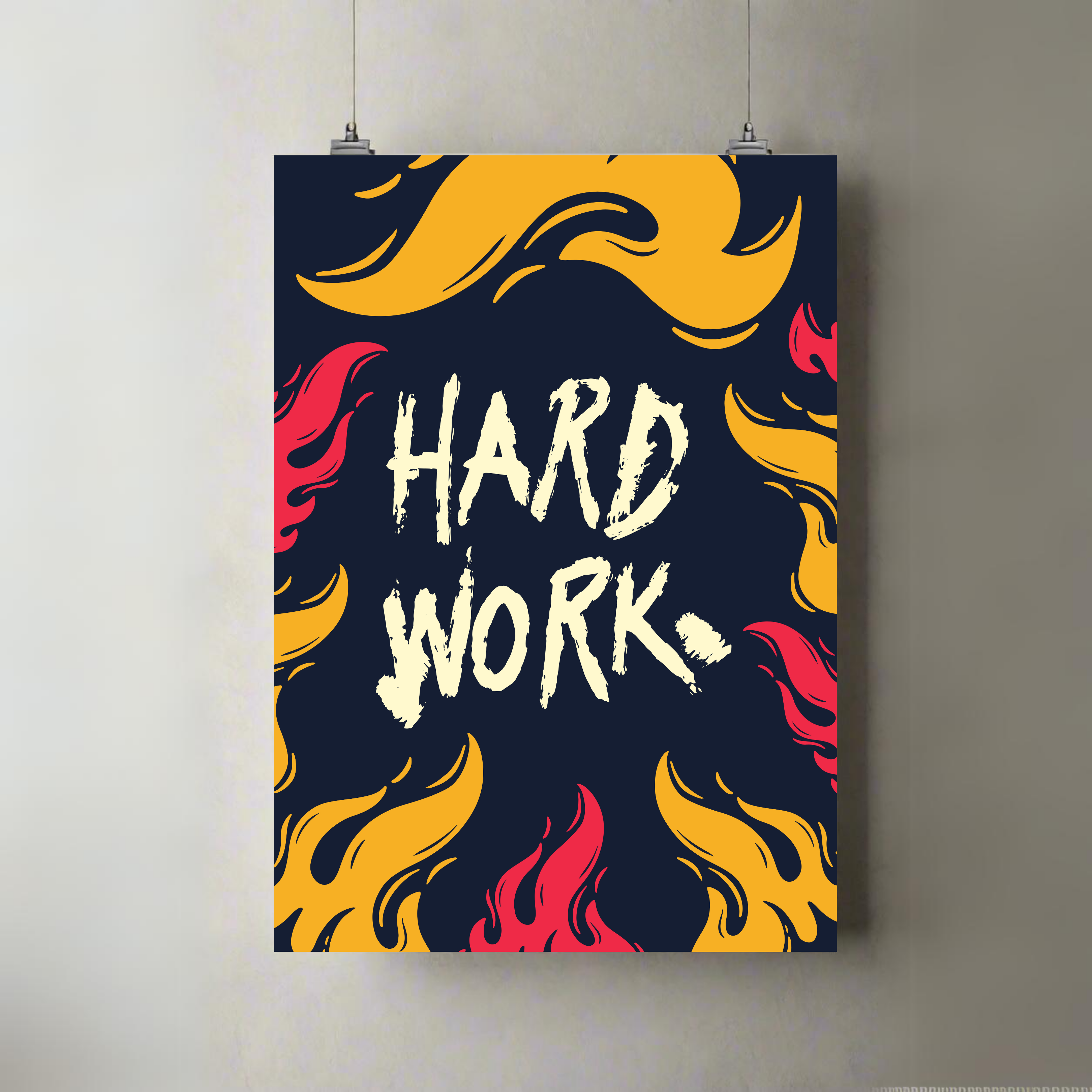 Hard Work | Premium A3 Poster – Delight Depot
